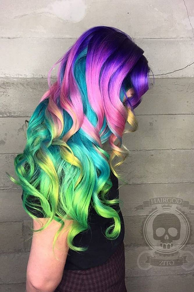 33 Colorful Ombre Hair Ideas to Inspire You This Summer
