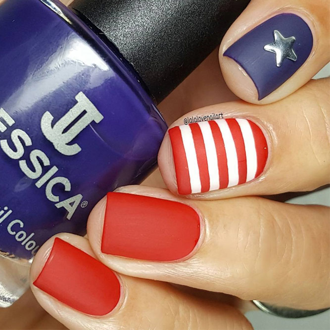 30 Fun Easy Nail Designs To Celebrate Labor Day