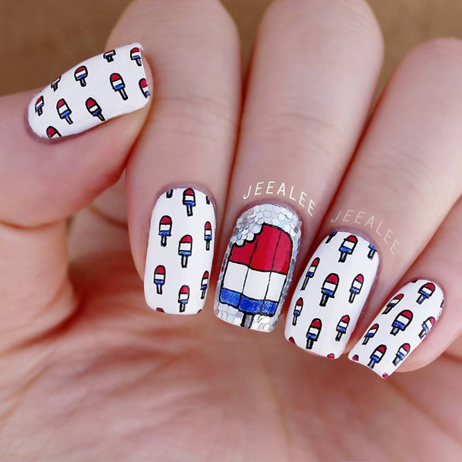 30 Fun Easy Nail Designs To Celebrate Labor Day