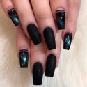 27 Matte Black Nails That Will Make You Thrilled