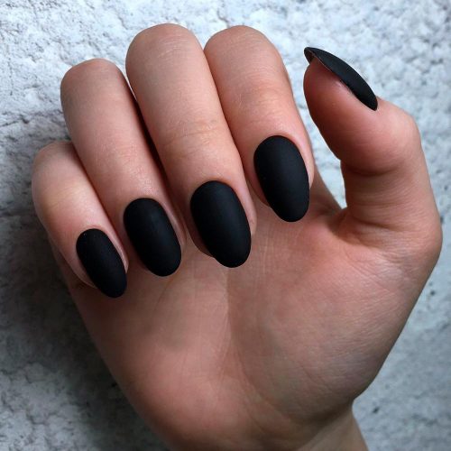 44 Matte Black Nails To Emphasize Your Elegance - Glaminati