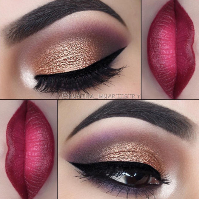 Eye Makeup And Lipstick Combinations | Saubhaya Makeup