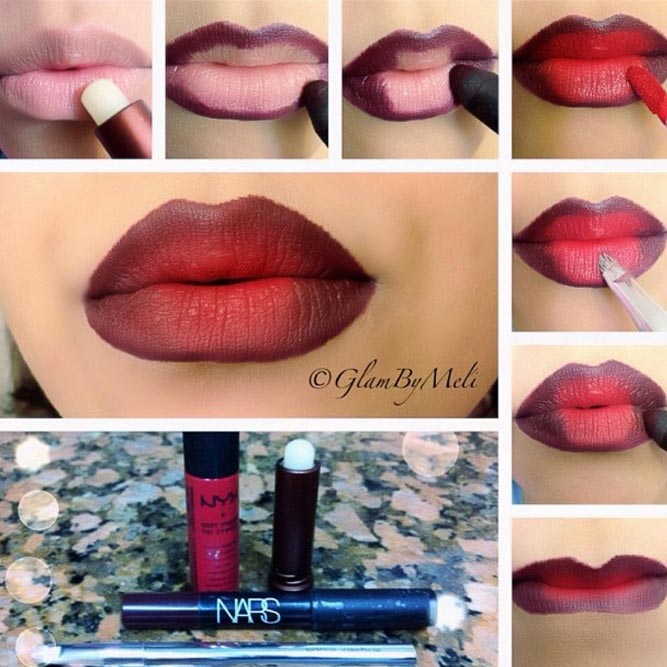 Ombre Lips: 42 Stunning Lip Styles To Try Right Now