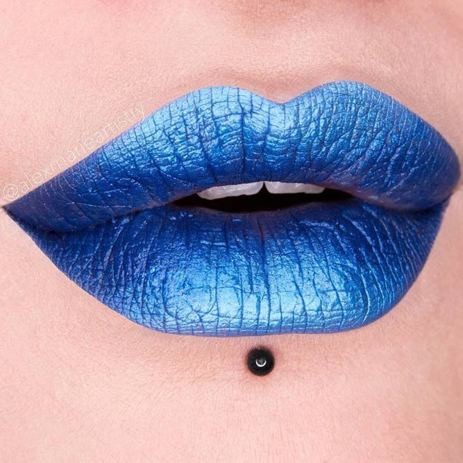 42 Blue Lipstick Shades We're Falling For This Season
