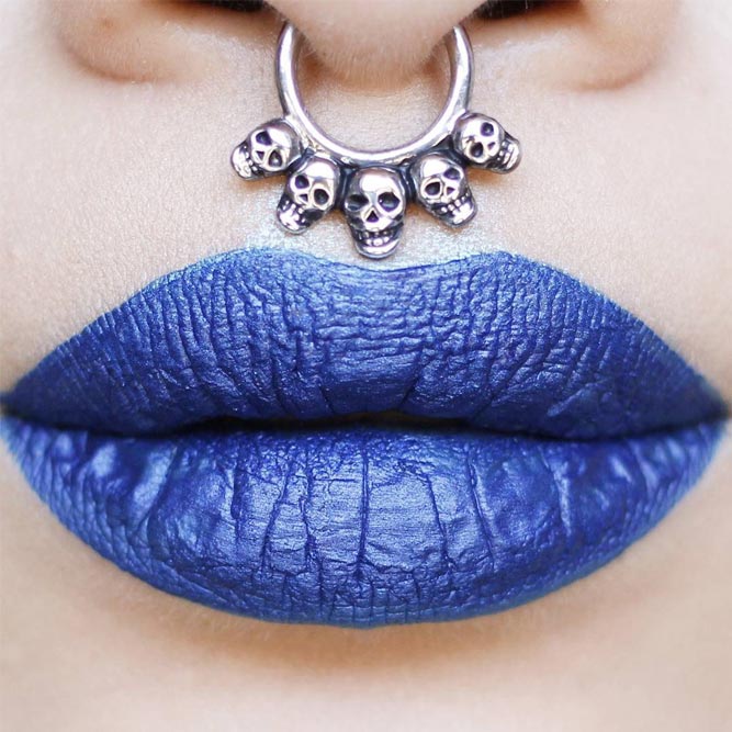 42 Blue Lipstick Shades We're Falling For This Season