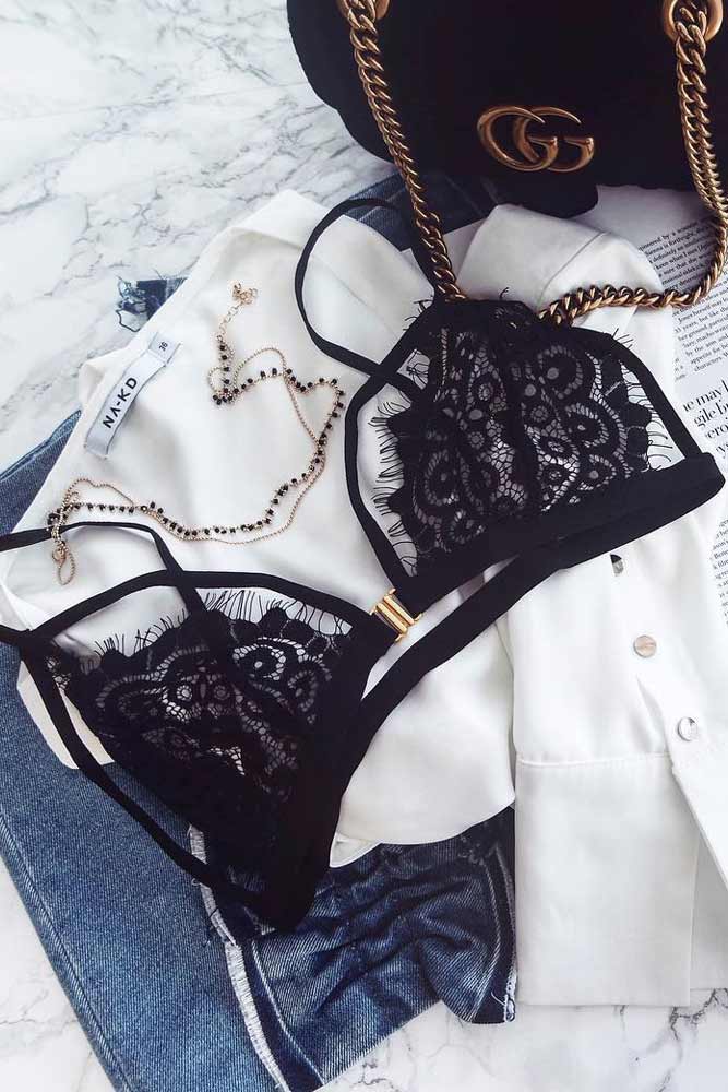 36 Black Lace Bralette Ideas To Stay In Touch And Style