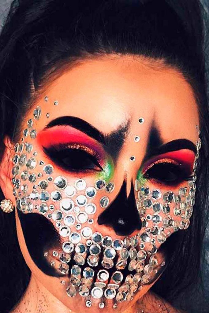 55 Skeleton Makeup Ideas For Your Halloween Feast - Glaminati