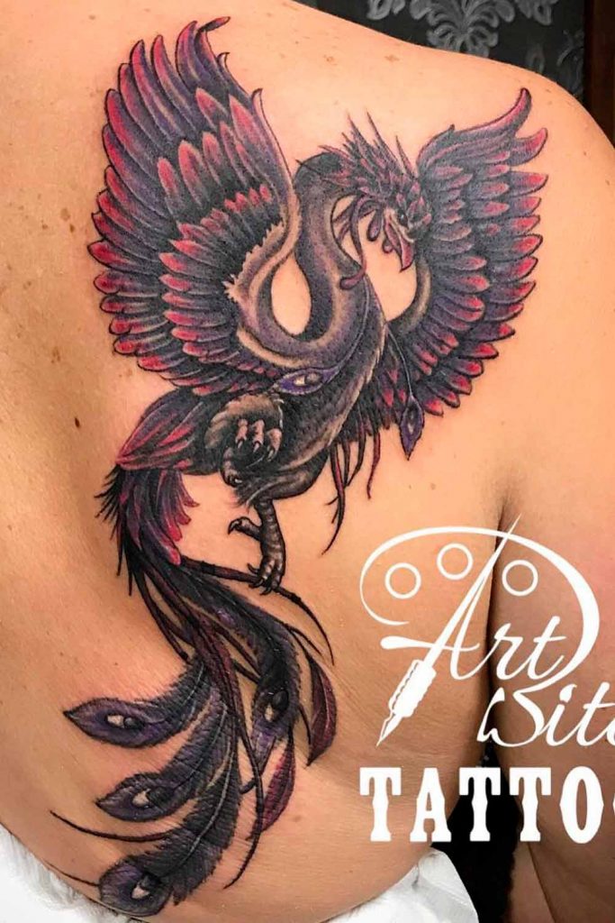 43 Phoenix Tattoo Designs with History and Meaning
