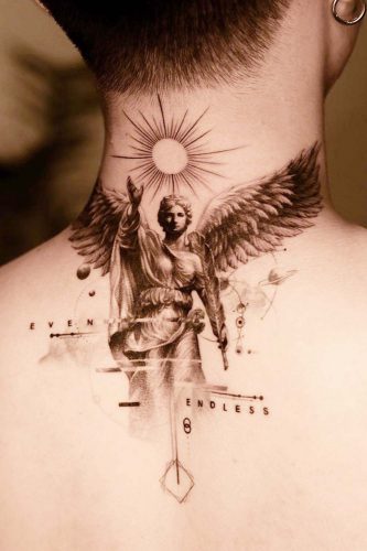 40 Spiritual Angel Tattoo Ideas and It's Meaning
