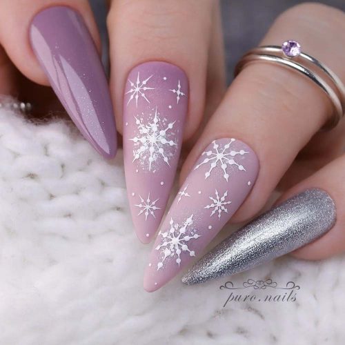 Snowflake Nails Designs and Ideas - Seasonal Magic