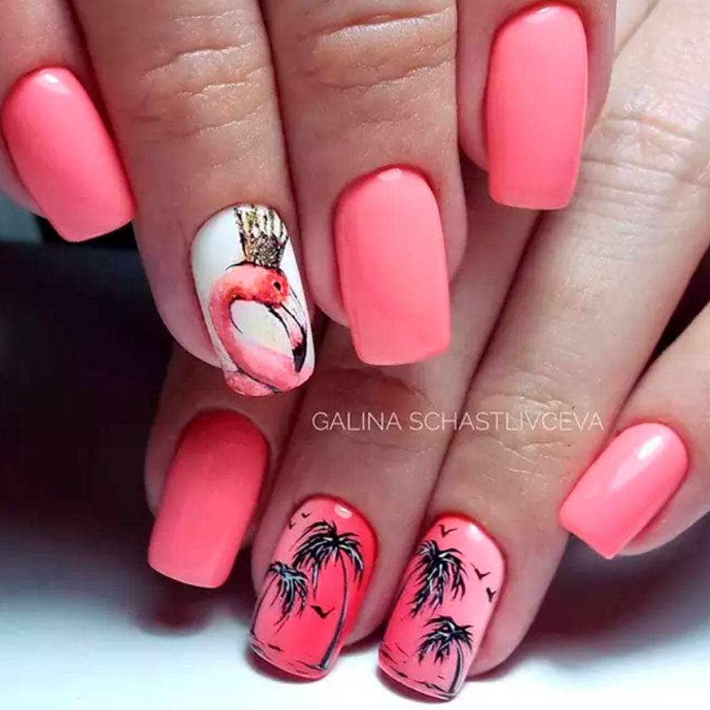 35 Tropical Nails Designs Every Lady Should Try This Summer
