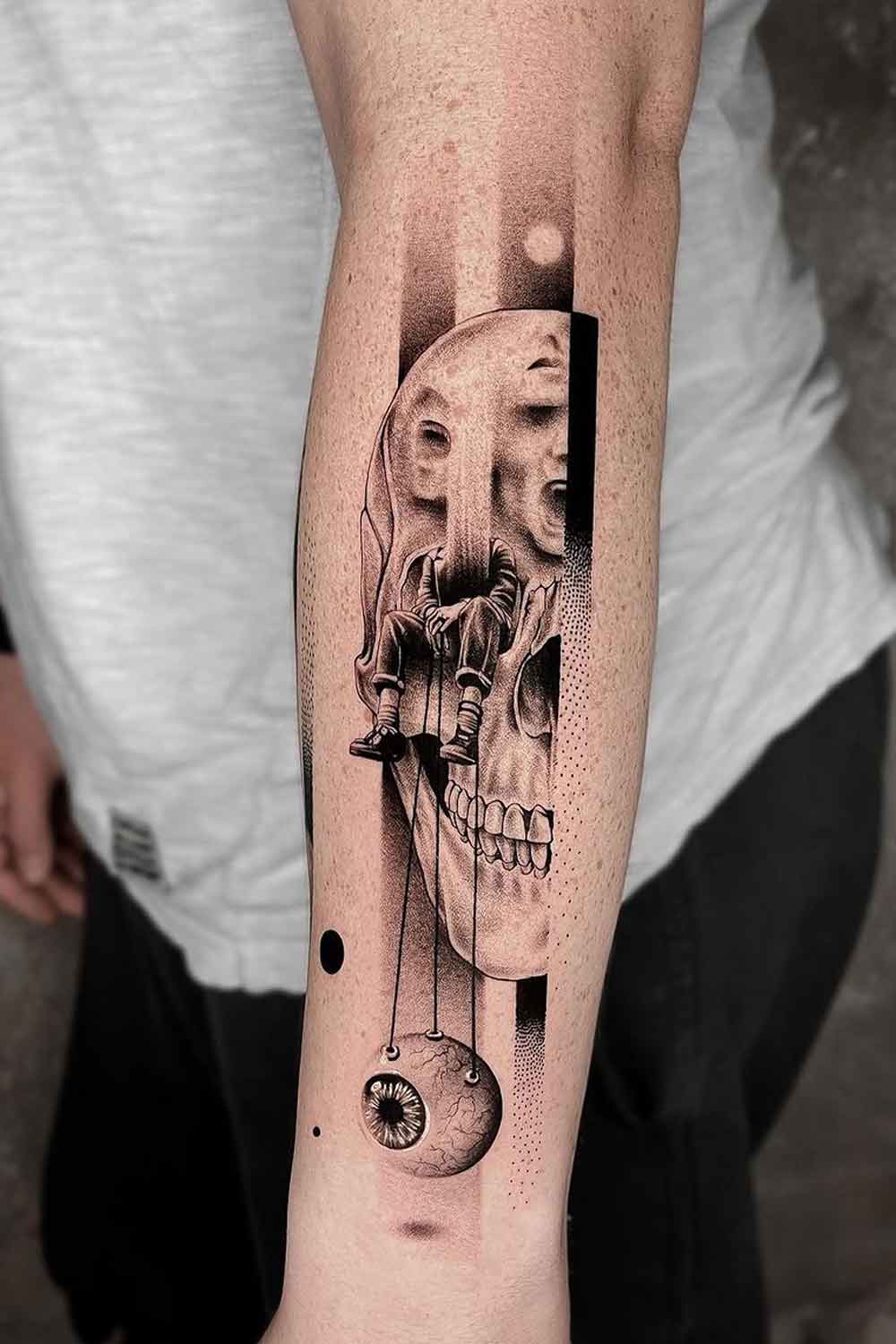 38 Creepy Skull Tattoos Collection to Inspire