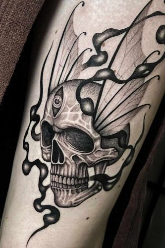 38 Creepy Skull Tattoos Collection to Inspire