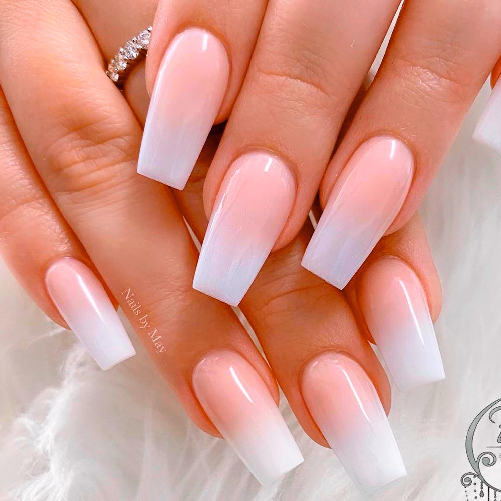 The Most Stylish Ideas For White Coffin Nails Design