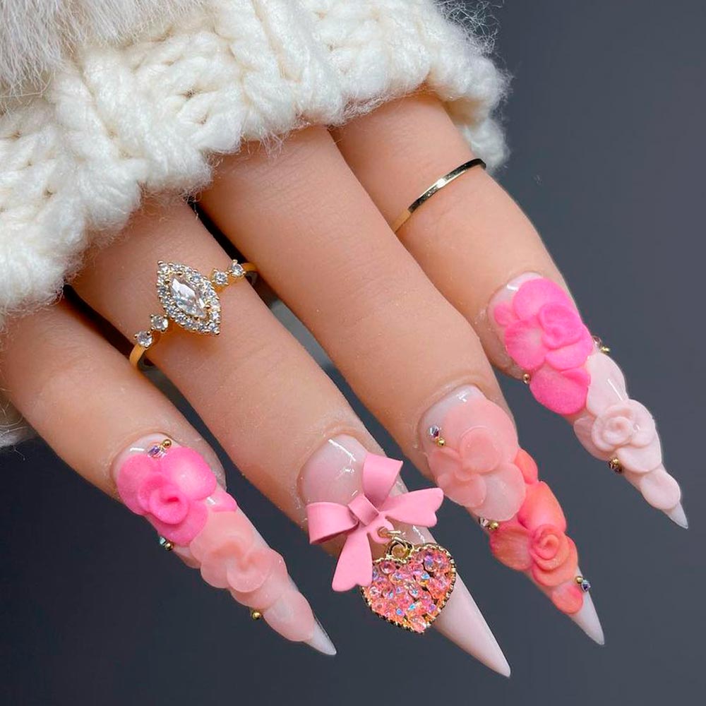 Master the Art of True Flirting With These Coquette Nails Ideas