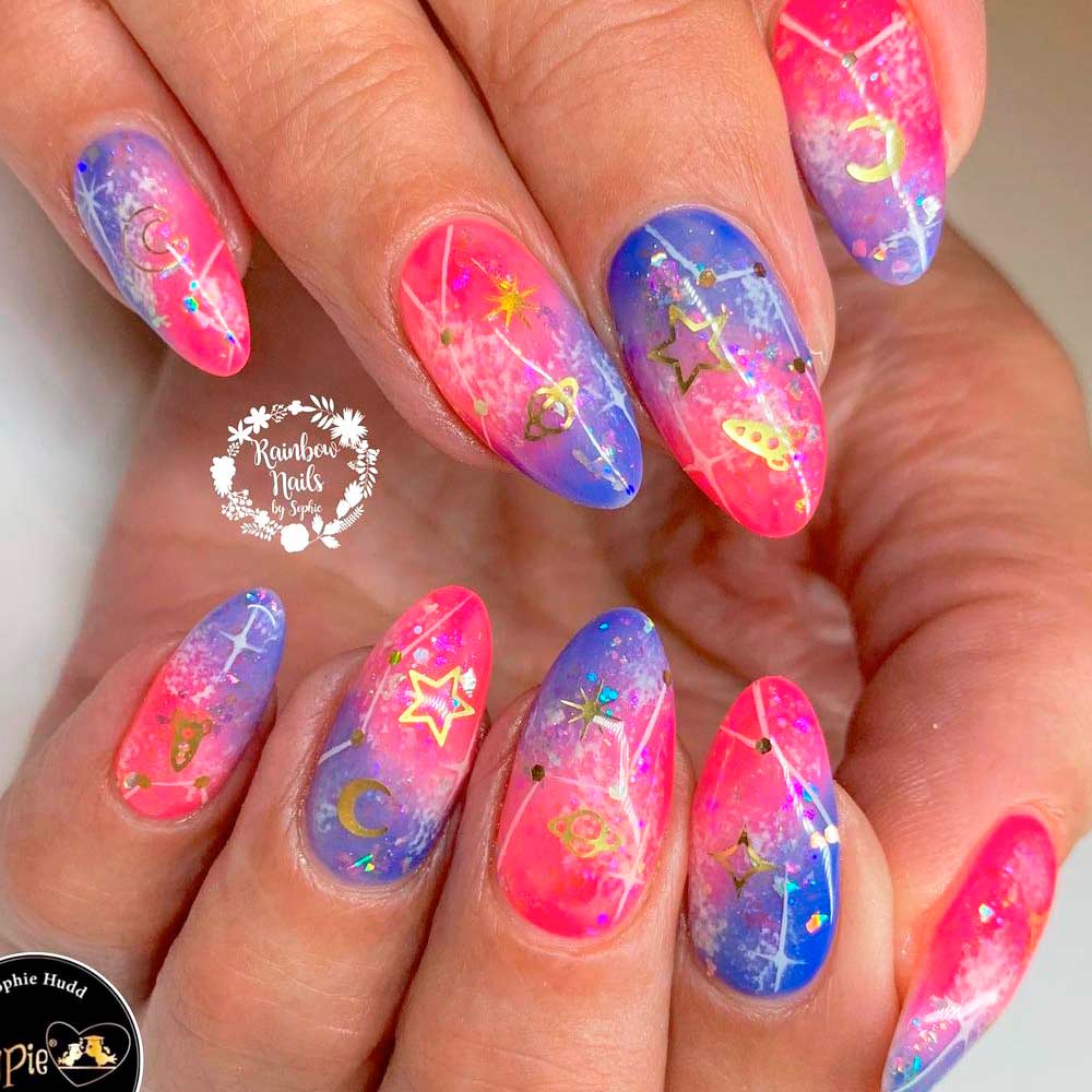 46 Galaxy Nails You Need to Copy Immediately