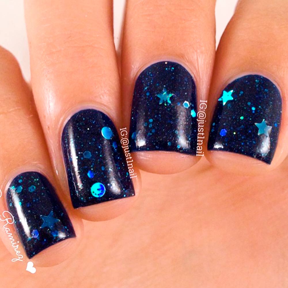 46 Galaxy Nails You Need to Copy Immediately