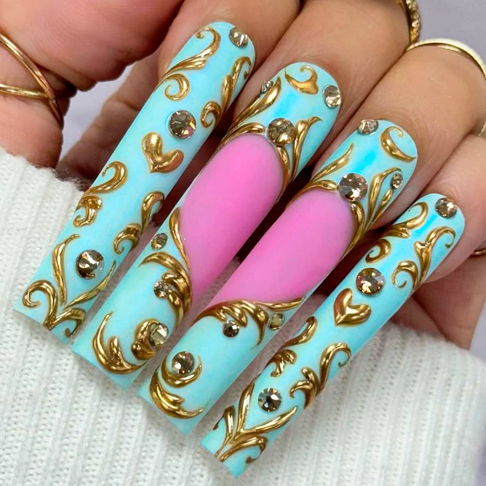 35 Long Nails Designs For Your Statement-Making Mani