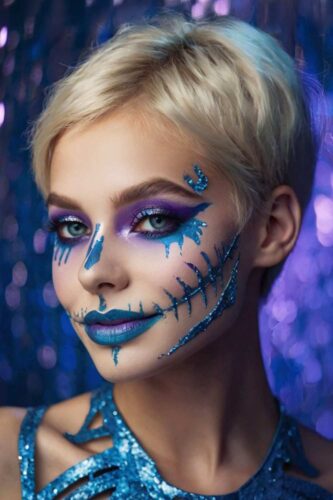 55 Skeleton Makeup Ideas For Your Halloween Feast