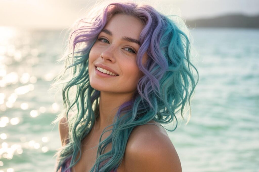 Mermaid Hair Color Inspiration: Teal, Aqua, Lavender & Pastel Shades to Try